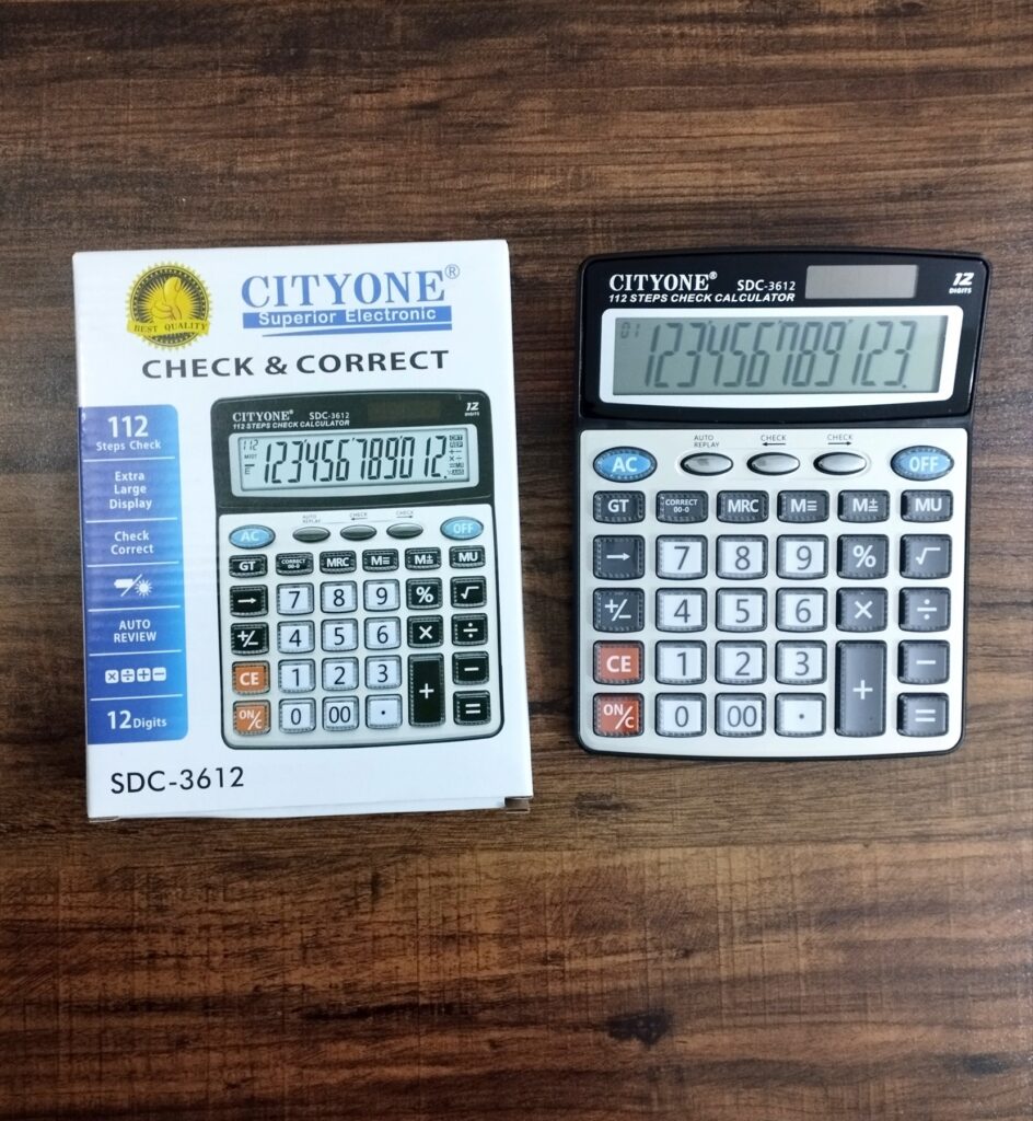 CITYONE SDC-3612 Glass Button Desk Calculator – BabaGroup.Pk